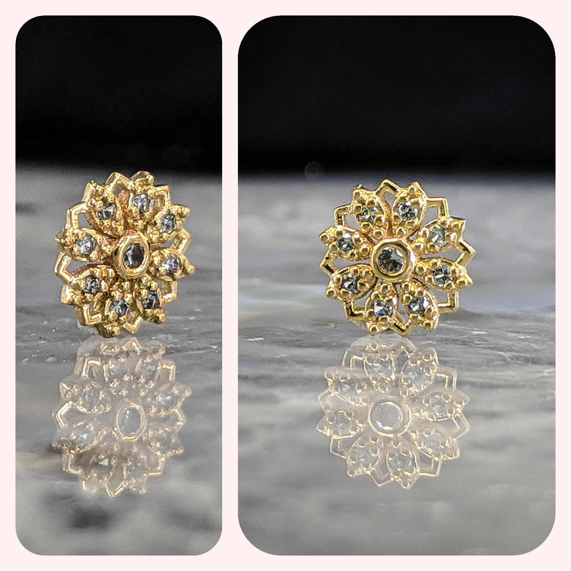 Rosette Flower | Indigo Skin Design